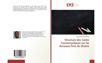 Structure des Codes Constacycliques sur les Anneaux finis de Chaîne - broché - Jacques Zacharie ...