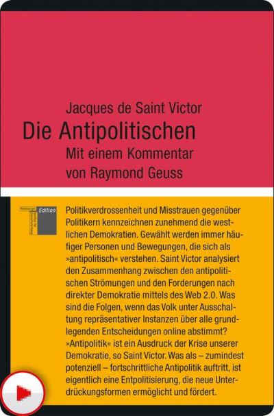 Die Antipolitischen - ebook (ePub) - Jacques De Saint-Victor, Raymond ...