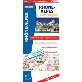 Rhône-Alpes Carte routière et touristique premium - broché - Collectif ...