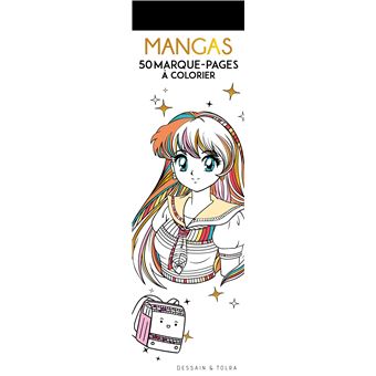 Marque-pages à colorier Mangas - Collectif - Achat Livre | fnac