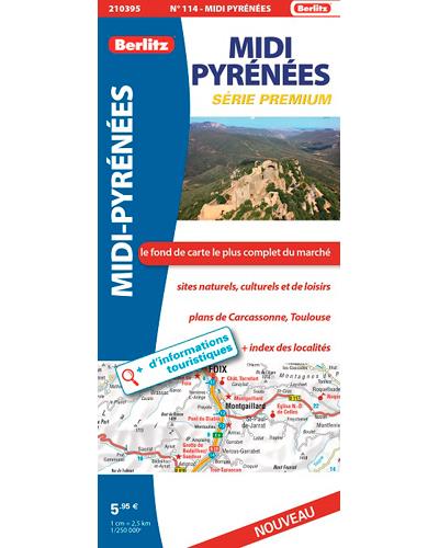 Midi-Pyrénées Carte routière et touristique premium - broché ...