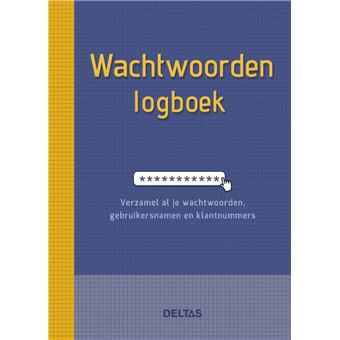 Wachtwoorden logboek Verzamel al je wachtwoorden, gebruikersnamen en ...