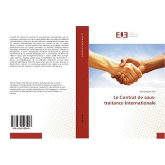 Le Contrat de sous-traitance internationale - broché - Michel Hiol ...