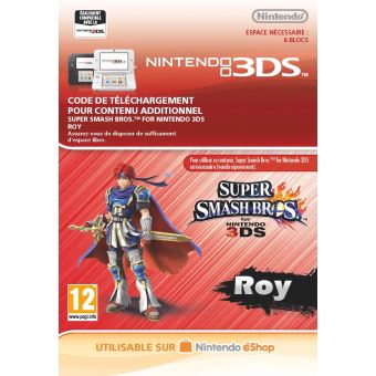 Code de téléchargement Super Smash Bros. Roy Nintendo 3DS, Code de ...