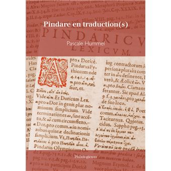 Pindare en traduction(s) - broché - Pascale Hummel - Achat Livre | fnac
