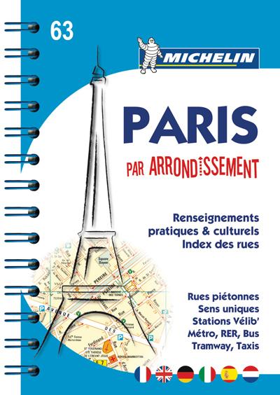 Plan Paris par arrondissement Michelin Plan atlas à spirale - broché ...