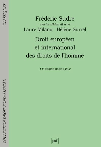 Droit Européen Et International Des Droits De Lhomme Broché