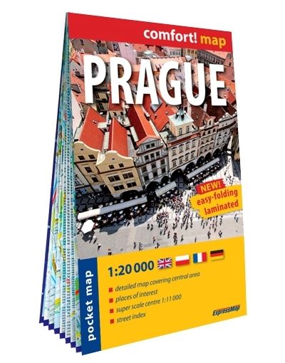 PRAGUE 1/20.000 (CARTE LAMINEE FORMAT POCHE - PLAN DE VILLE) - Achat ...