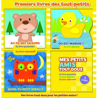 Mes petits amis tout doux Coffret jaune avec 3 livres - Collectif ...