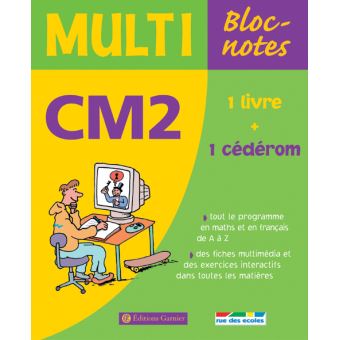 Multi Bloc-Notes CM2 Edition avec CD-Rom - Livre CD-ROM - Collectif ...