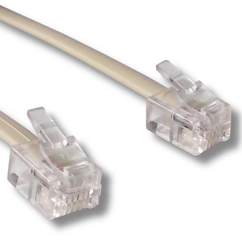 Connecteurs modulaires Mobility RJ11/6P4C Mâle/Mâle, Ivoire - Montage ...