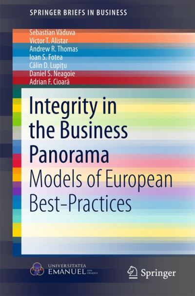 Integrity in the business panorama - Poche - Sebastian Vaduva - Achat ...