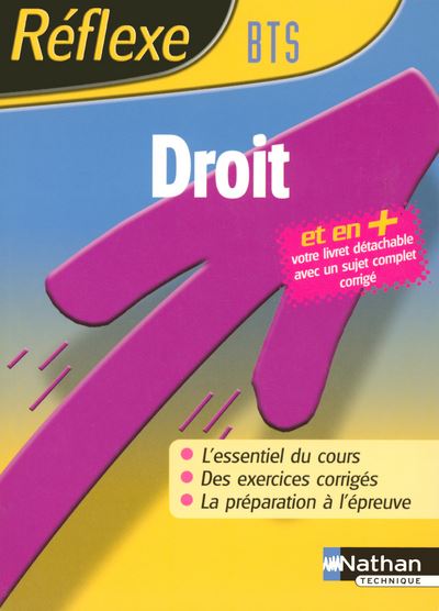 Droit bts reflexe n25 2005 memo + livret detachable avec un sujet ...