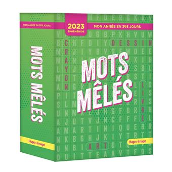 Mon année Mots mêlés ou mots croisés - 2023 - cartonné - Collectif ...