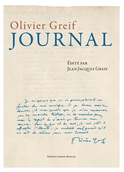 Olivier Greif Journal - broché - Jean-Jacques Greif - Achat Livre | fnac