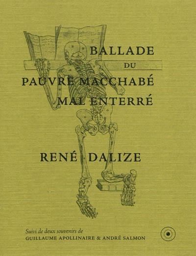 Ballade du pauvre macchabé mal enterré - broché - René Dalize - Achat ...