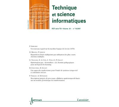 Technique et science informatiques rsti serie tsi vol. 26 n. - broché ...