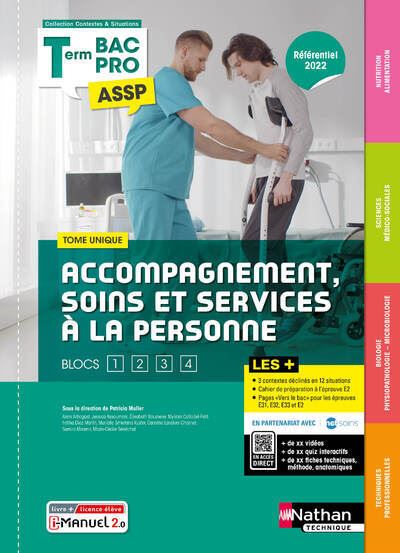 ASSP Tome unique Tle BAC Pro ASSP - 2024 - Manuel - élève - + iManuel - broché - Patricia Muller ...
