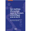 Les routines discursives dans le discours scientifique oral et écrit ...