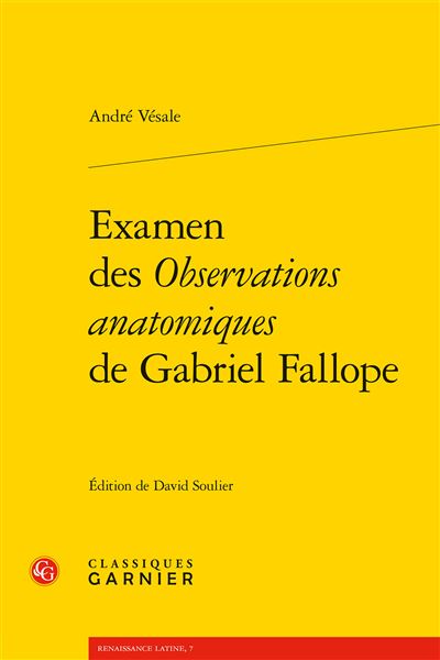 Examen des Observations anatomiques de Gabriel Fallope - broché - André ...