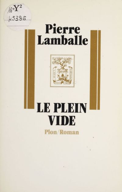 Le Plein vide - Pierre Lamballe - Achat Livre ou ebook | fnac
