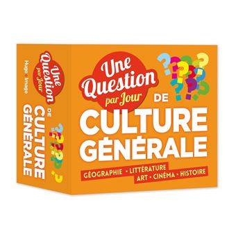 Une question par jour de culture générale 2018 - cartonné - Collectif ...