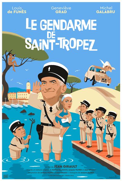 Affiche Collector - Le Gendarme de Saint-Tropez Édition Limitée - Produits Dérivés Vidéo - Objet ...