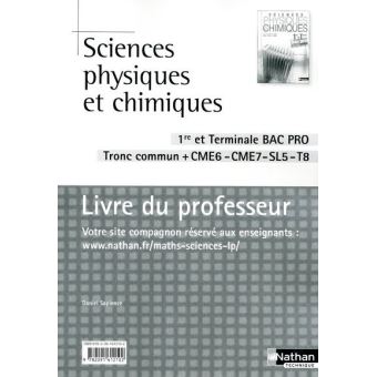 Sciences physiques et chimiques - Livre du professeur Livre du professeur - broché - Daniel ...