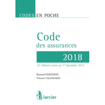 Code en poche - Code des assurances 2018 À jour au 1er janvier 2018 ...