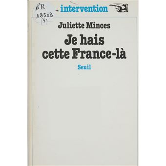 Je hais cette France-là EAN ANCIENNE EDITION MAJ MASSE - broché ...