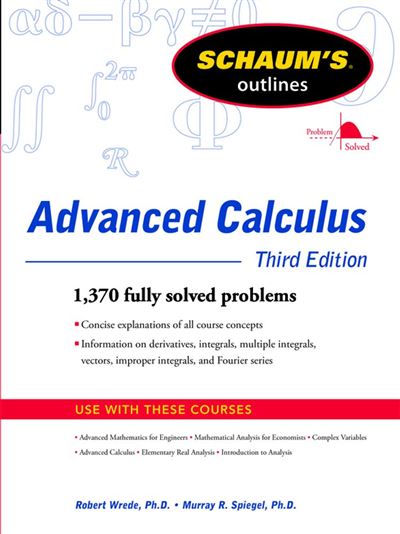Schaum's outline of advanced calculus - Poche - C.Robert Wrede - Achat ...
