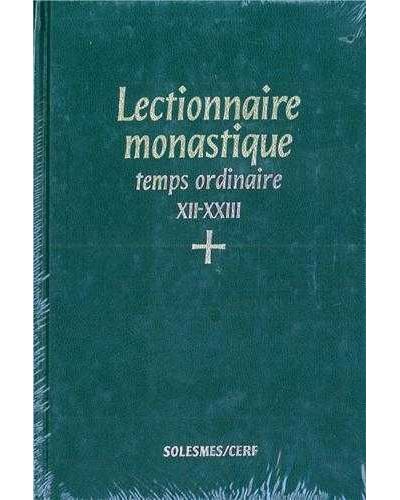 Lectionnaire monastique (latin-français) vol. 5 temps ordinaire ...