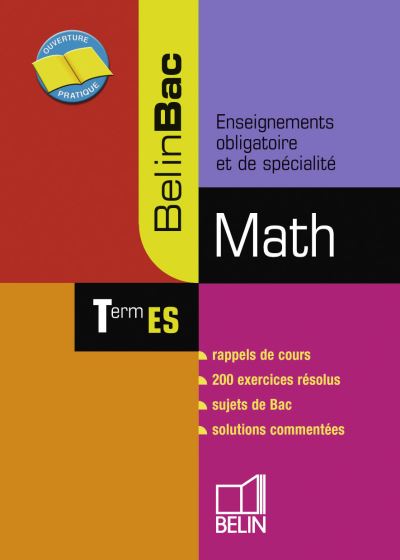 Math Term ES Belin bac (avec spé) - broché - Nathalie Dumont - Achat ...