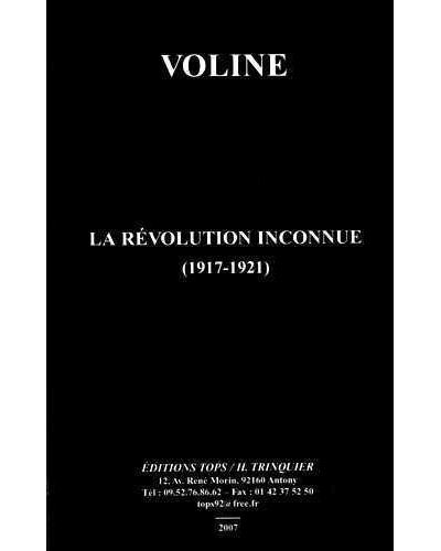 La révolution inconnue (1917-1921) (NED 2013) - broché - Voline - Achat ...