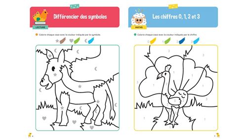 MES COLORIAGES MAGIQUES PS LES ANIMAUX DE LA FERME - paperback ...