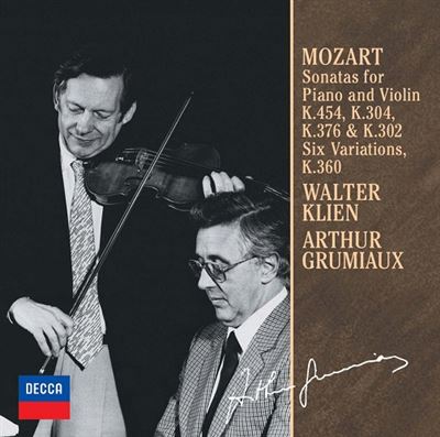 Mozart: Sonatas For Piano And Violin - Arthur Grumiaux - Walter Klien - CD album - Achat & prix ...