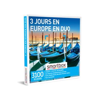 Coffret cadeau Smartbox 3 jours en Europe en duo - Coffret cadeau - Achat & prix | fnac