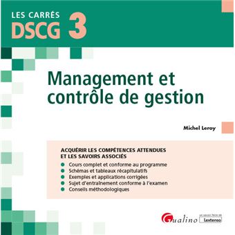 DSCG 3 - Management et contrôle de gestion Cours et applications corrigées - broché - Michel ...