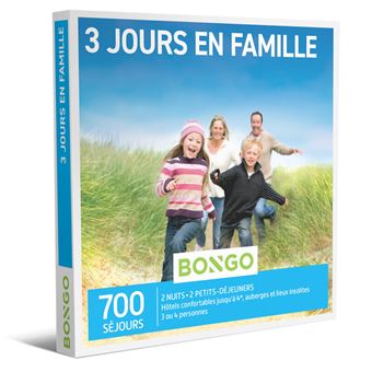 BONGO 3 JOURS EN FAMILLE - Coffret cadeau - Achat & prix | fnac