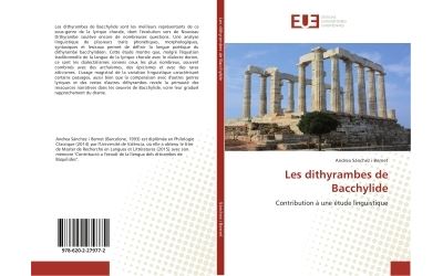 Les dithyrambes de Bacchylide - broché - Andrea Sánchez i Bernet ...