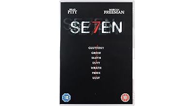 Se7en DVD - DVD Zone 2 - David Fincher - Brad Pitt - Morgan Freeman ...