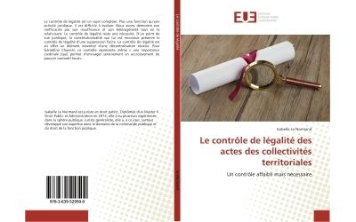 Le controle de legalite des actes des collectivites territoriales Un ...