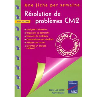 Resolution de problemes cm2 Fiches à photocopier - broché - Collectif ...