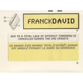 Franck David (Fra/ang) fra/ang - broché - Collectif - Achat Livre | fnac