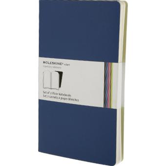 Carnet volant blanc grand format set 2 couv. souple bleu - Carnets et ...
