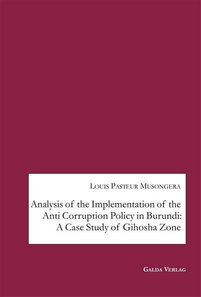 Analysis of the Implementation of the Anti Corruption Policy in Burundi ...