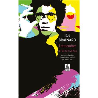 I Remember Tome 519 - Poche - Joe Brainard, Marie Chaix - Achat Livre ...