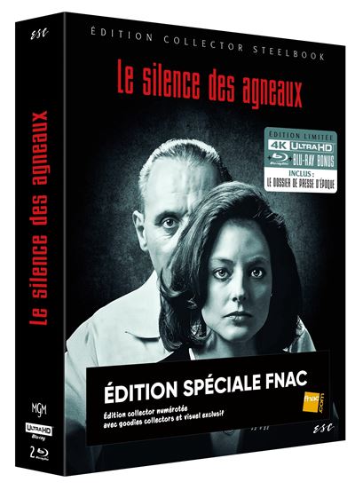 Le Silence des agneaux Édition Collector Limitée et Numérotée Édition Spéciale Fnac Steelbook ...