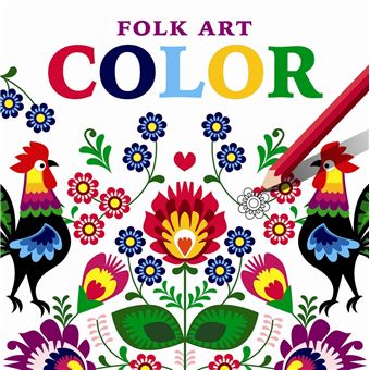 polish folk art coloring book