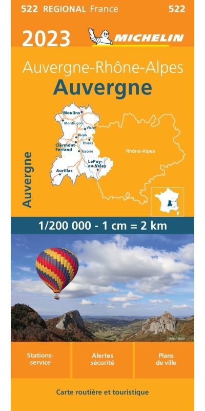 Carte Auvergne 2023 Michelin - Achat Livre | fnac